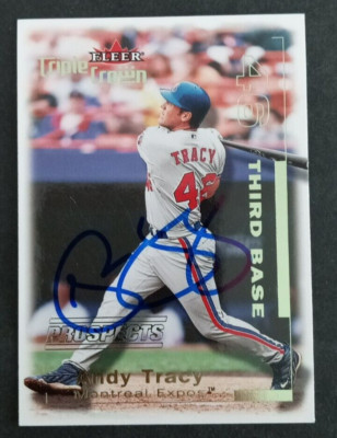 2001 Fleer (Triple Crown) SIGNED: Andy Tracy, EXPOS #287 | eBay