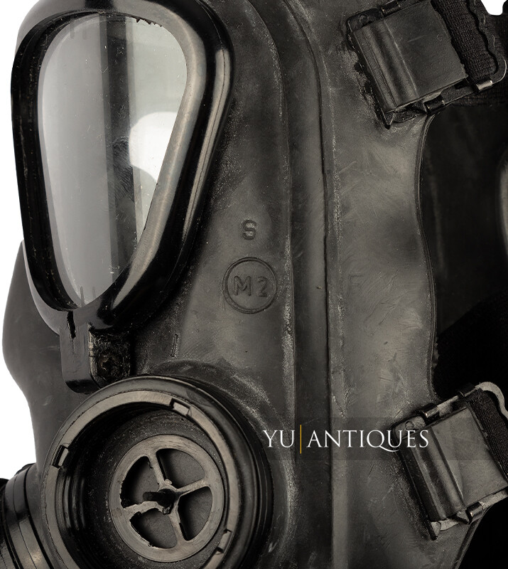 Serbia Armed Force Black M2F Phonic Gas Mask With A Bag & Drinking Tube ...