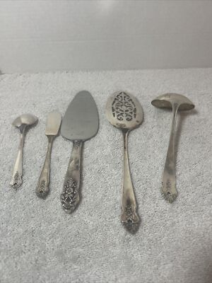 5PC Vintage Silverplate PRESTIGE 1951 Distinction SERVING PIECES no ...
