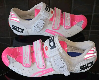 SIDI GENIUS 5 CYCLING SHOES WOMENS EUR 41 PINK GREAT USED CONDITION ...