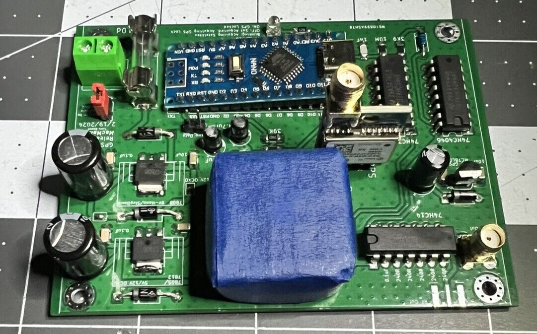 GPSDO Board: Arduino Based, Neo-M8N Controlled, CTI OSC5A2B02 75x100mm ...