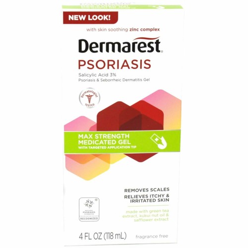 Dermarest Psoriasis Medicated Treatment Gel Fragrance-Free 4Oz 6 PACK ...