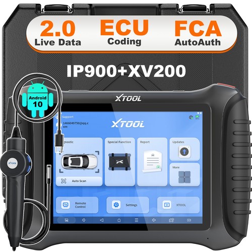 XTOOL IP900 AutoAuth Scanner Full Bidirectional Diagnostic Tool +XV200 ...