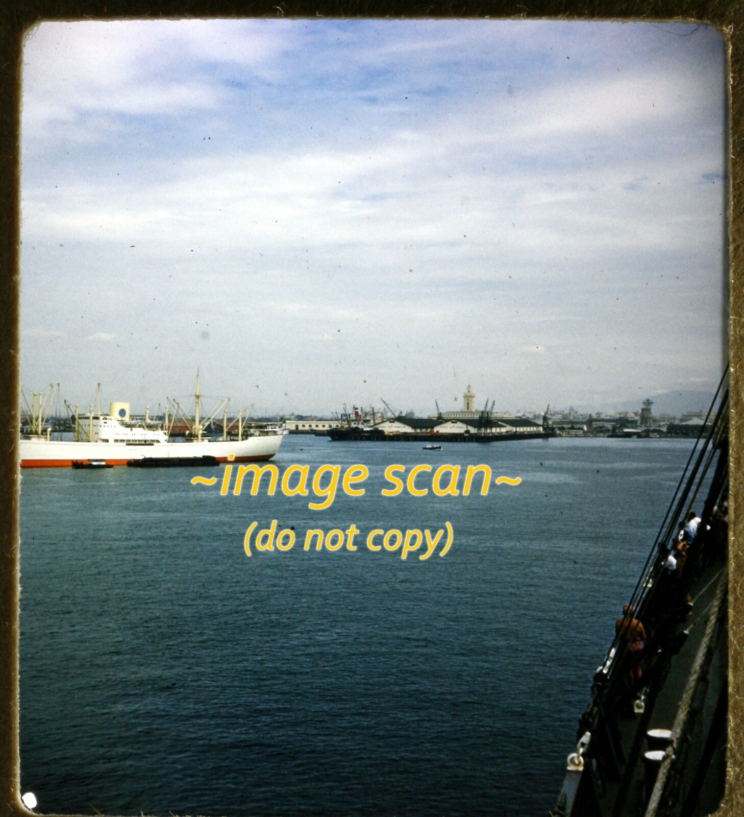 Stereo Slide, SS President Wilson Passenger Ship at Manila in 1950's 3D ...