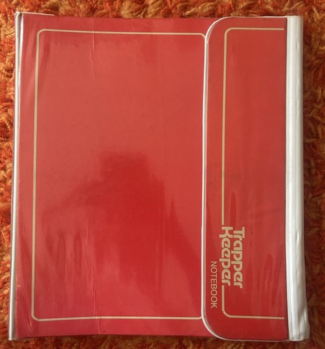 Vtg Original 80s Mead Red Trapper Keeper Notebook 3 Ring Binder 3 ...