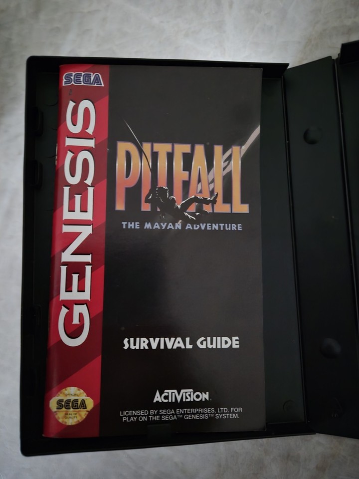 Pitfall: The Mayan Adventure (Sega Genesis, 1994). Tested! Manual ...