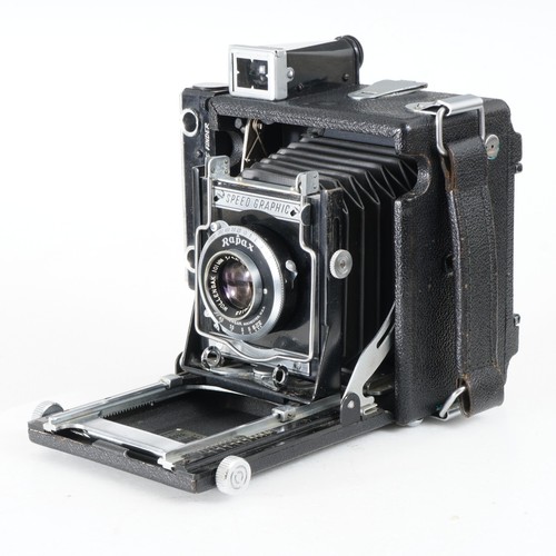:Graflex Speed Graphic 2x3 Press Camera w/ Wollensak Raptar 101mm f/4.5 ...