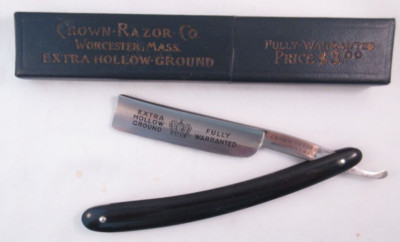 Antique Crown Straight Razor - Worchester Mass. circa 1900-30 | eBay