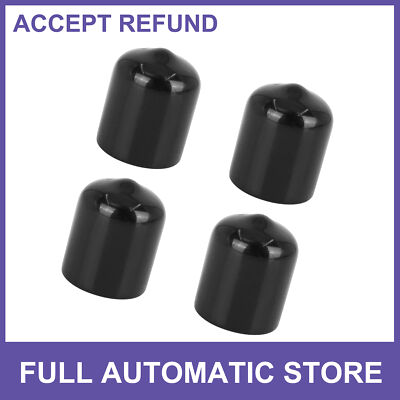 4pcs Screw End Caps 15mm 59/100 inch ID Round PVC Bolt Thread ...