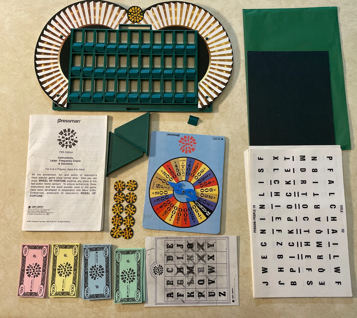 Deluxe Wheel Of Fortune Board Game