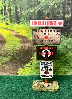 1/6 scale WW2 Red Ball Express Diorama Road Sign | eBay