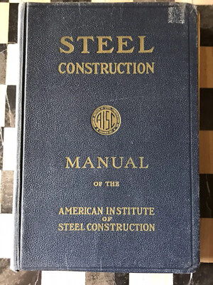 AISC Manual of Steel Construction 1959 5th Edition Architects Engineers ...