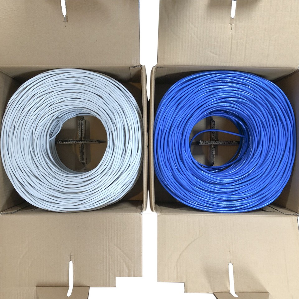Cat6 1000Ft Cable 23AWG Solid UTP Ethernet Wire Network Bulk LAN CCA ...