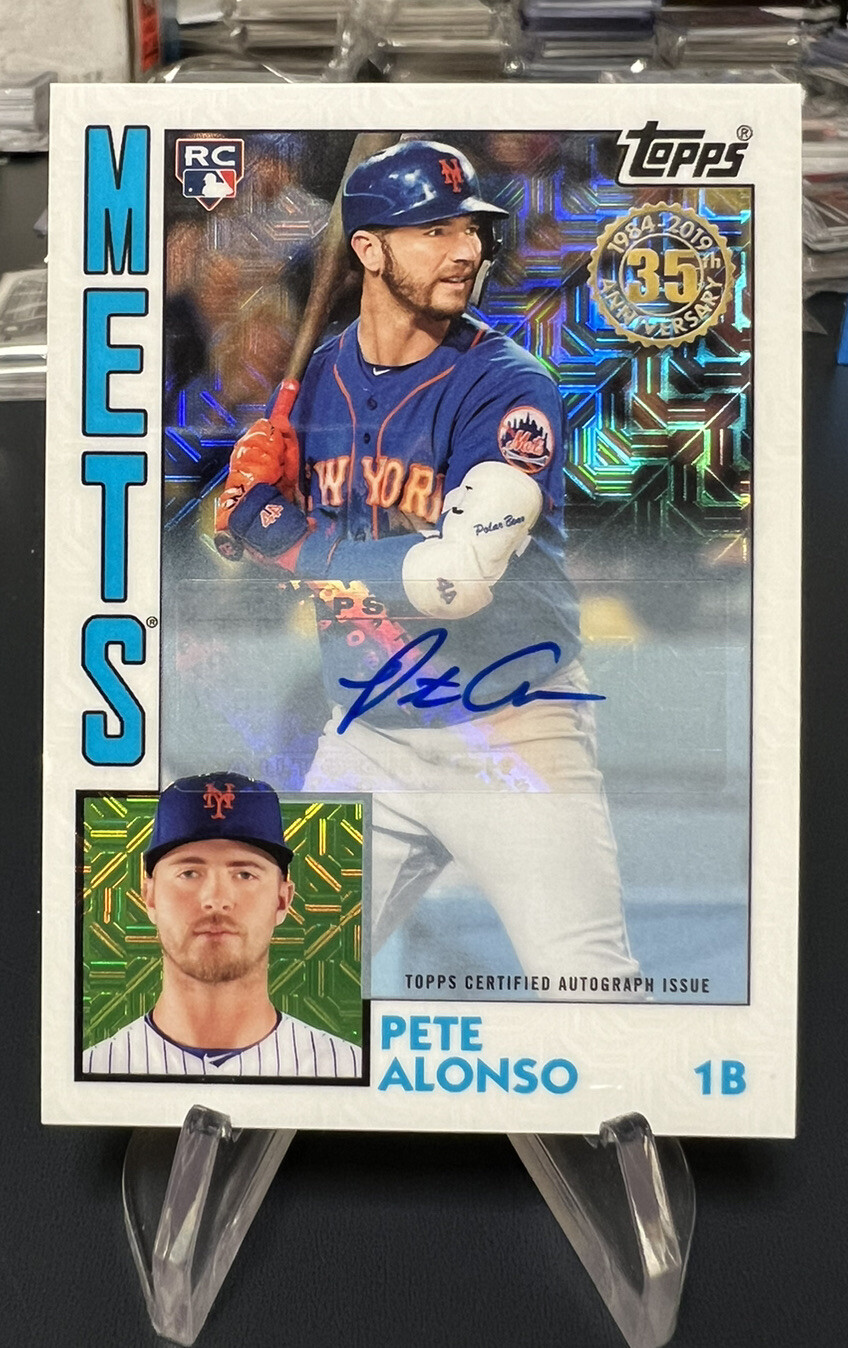 2019 Topps Update Silver Pack Pete Alonso Rookie Card Autograph 01/149 ...
