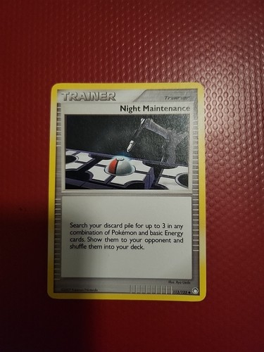Pokemon Diamond and pearl Mysterious Treasures.Night Maintenance 113/ ...