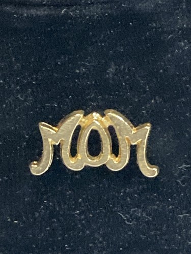 Mom Lapel Pin Gold Tone Color Metal Letters | eBay