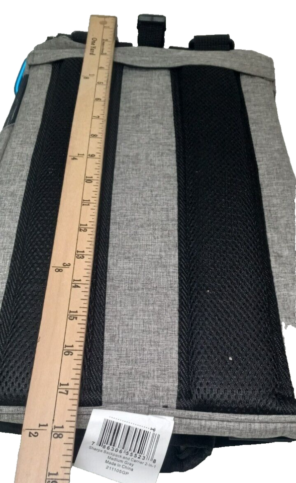 Sherpa 2 in 1 Airline Approved Duffle Backpack Pet Carrier 17"X11"X10.5 ...