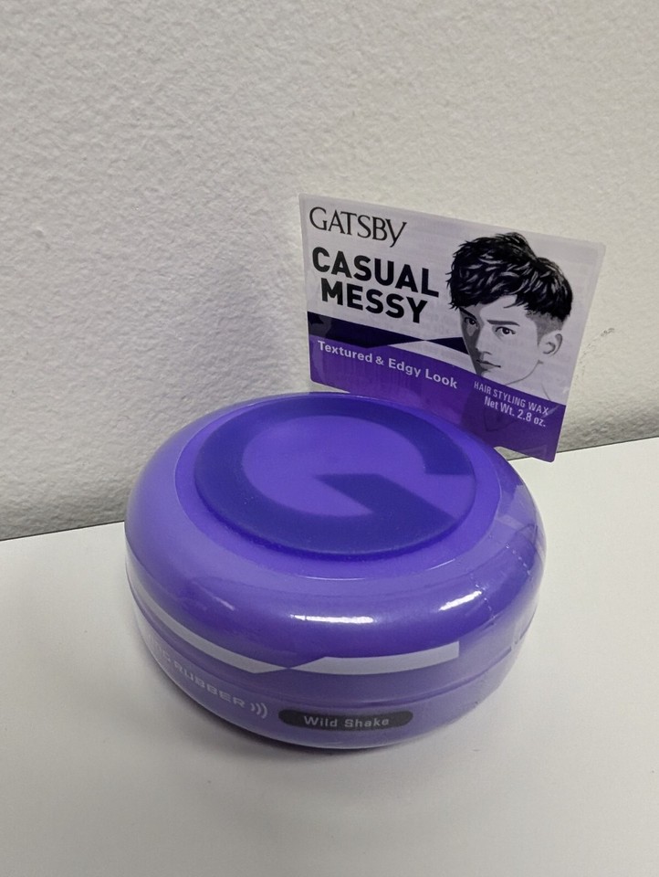 GATSBY Moving Rubber Wild Shake 2.8 oz Purple Japan Strong Hold Hair ...