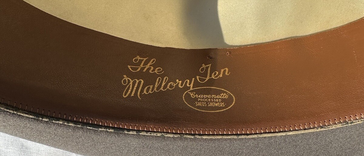 Vintage Fedora 1950's Mallory Broadmoor 7 1/4 Long Oval | eBay Vintage Fedora 1950's Mallory Broadmoor 7 1/4 Long Oval | eBay