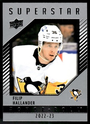 2022-23 Upper Deck Honor Roll Filip Hallander Pittsburgh Penguins #HR63 ...