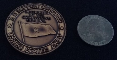 VINTAGE 1 Star General 3rd 3d Support Command United States Army ...