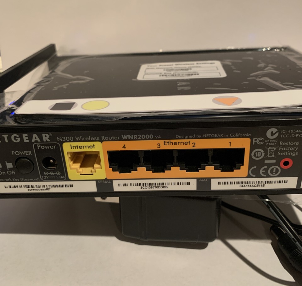 Netgear WNR2000v4 N300 4-Port Wireless Router | eBay