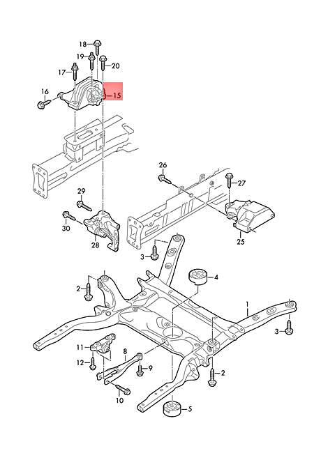 Genuine VW Crafter SCB SCC SYB SYC SYD SYI Engine Mounting Right ...