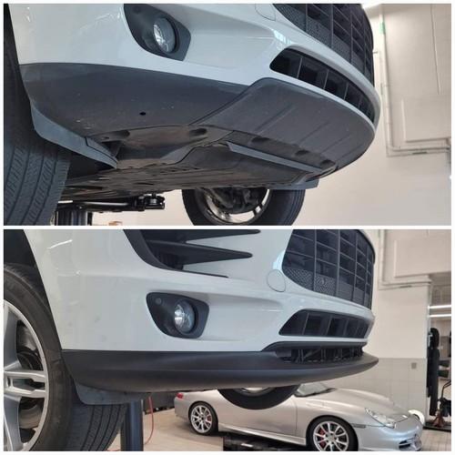 Genuine PORSCHE Macan 95B Front Spoiler Black Replacement Retrofit ...