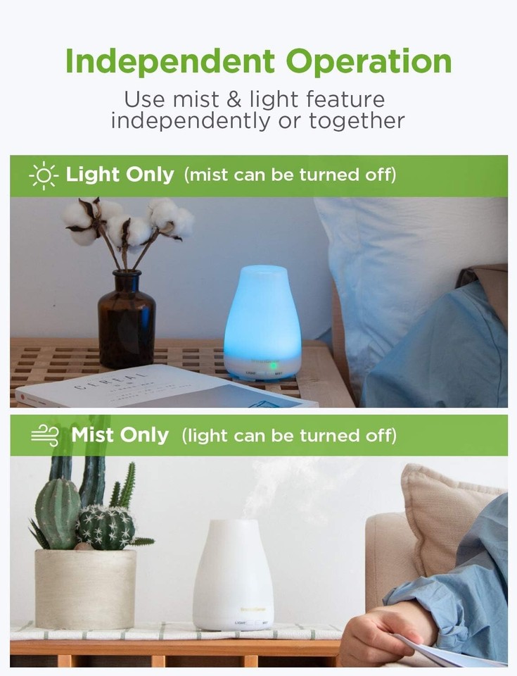 InnoGear Essential Oil Diffuser, Upgraded Diffusers for Essential Oils ...