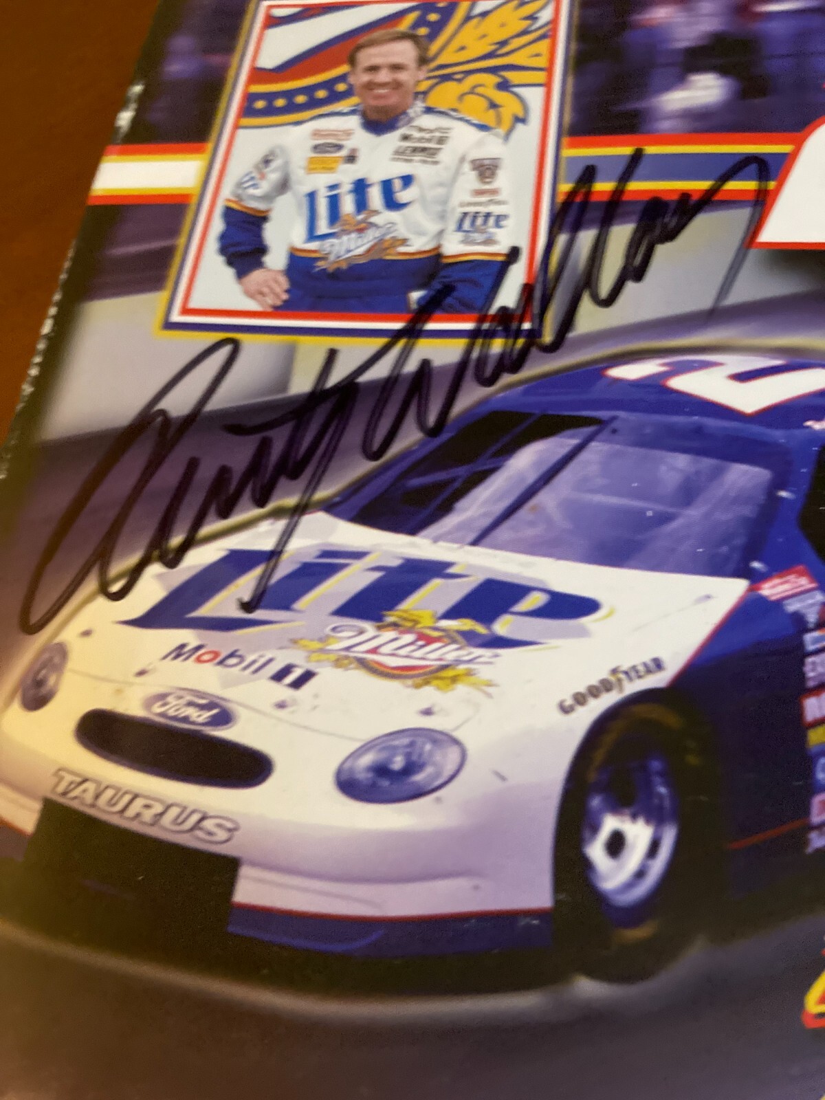 Penske Racing Rusty Wallace Large Postcard - NASCAR - Autographed! | eBay