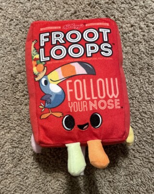 Funko Kelloggs Froot Loops Follow Your Nose Red Cereal Box Stuffed ...