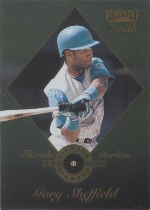 1996 Pinnacle Zenith - Diamond Club Gary Sheffield #14 Parallel Diamond ...