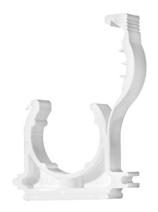 White Hinged Pipe Clips for 16mm Plastic Copper Water Pipe (50 Pack) | eBay