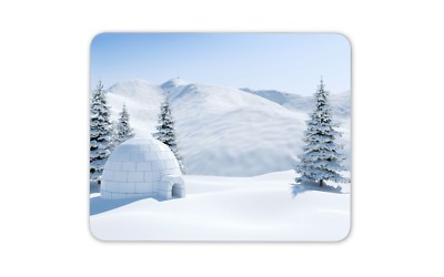 Awesome Igloo Mouse Mat Pad - Snow Winter Mountain Cool Fun Computer ...