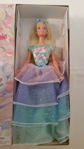 SPRING TEA PARTY BARBIE DOLL 1997 SOLD BY AVON Third in a Series | eBay