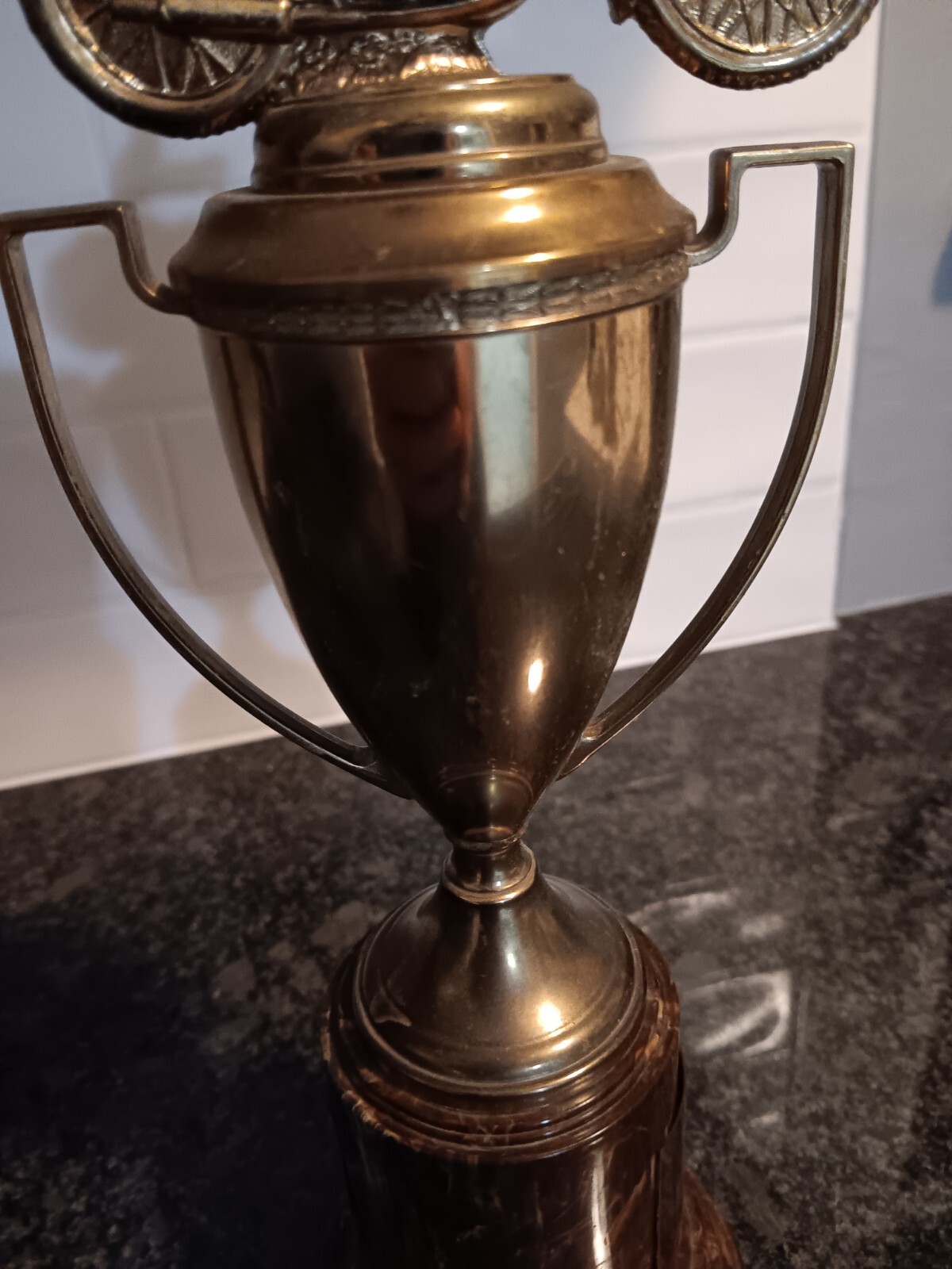 NEW OLD STOCK 1950s MOTORCYCLE RACING TROPHY! VERY RARE! 13IN TALL! | eBay