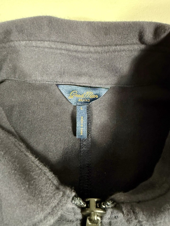 Good Man Brand Flex Pro Jacket Size L 86% Cotton 14% Spandex Navy Blue ...
