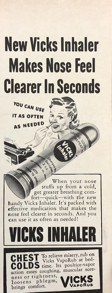 Vicks Inhaler Ads
