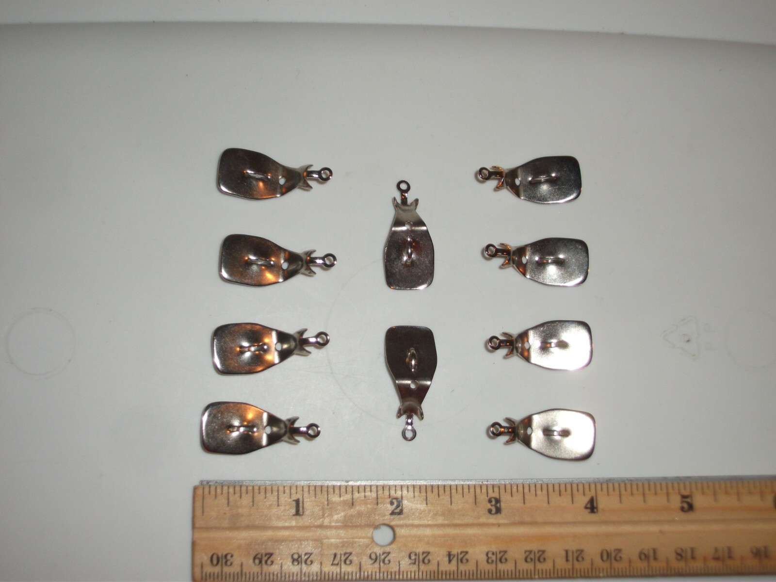 LOT OF 10 METAL DIVING LIPS FOR FISHING LURES NEW USA DIVE LIP BILLS ...