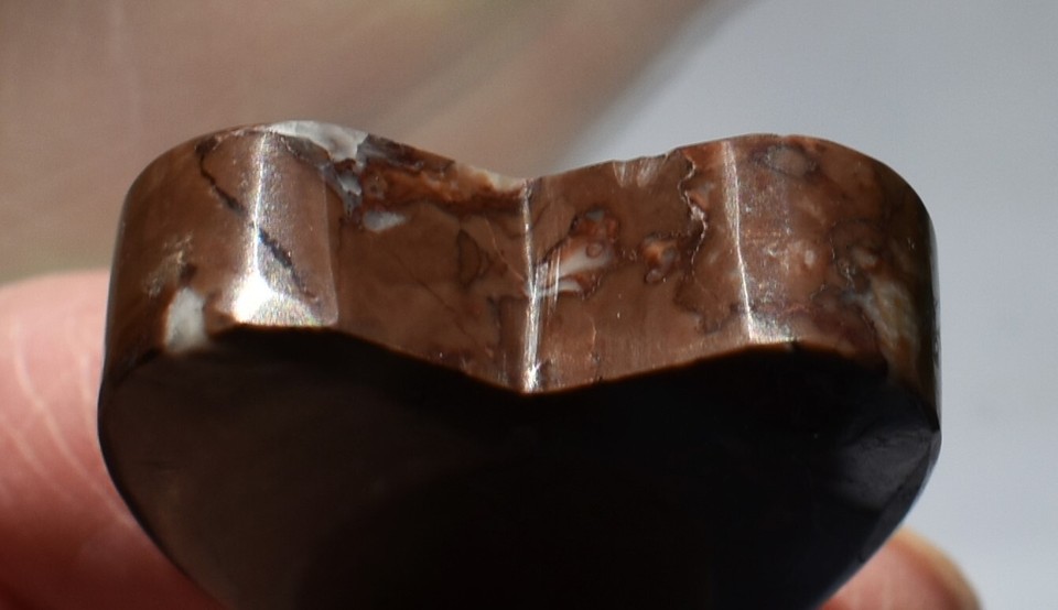 Flowering Blue Ridge Jade Chocolate Heart Hand Carved Ridge North ...