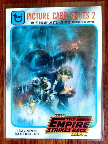 1980 STAR WARS THE EMPIRE STRIKES BACK Topps Picture Card S2 Title Card ...