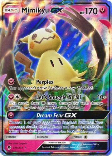 Moderately Played, English Pokemon Holo Mimikyu GX - 149/214 - Ultra ...