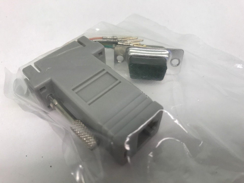 5 DB9 DB-9 DE9 Female Serial Connector Modular Adapter RJ45 8P8C Cat5 ...