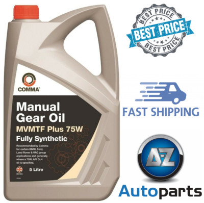 Comma - Manual Gear Oil MVMTF Plus 75W Fully Synthetic FS Transmission ...