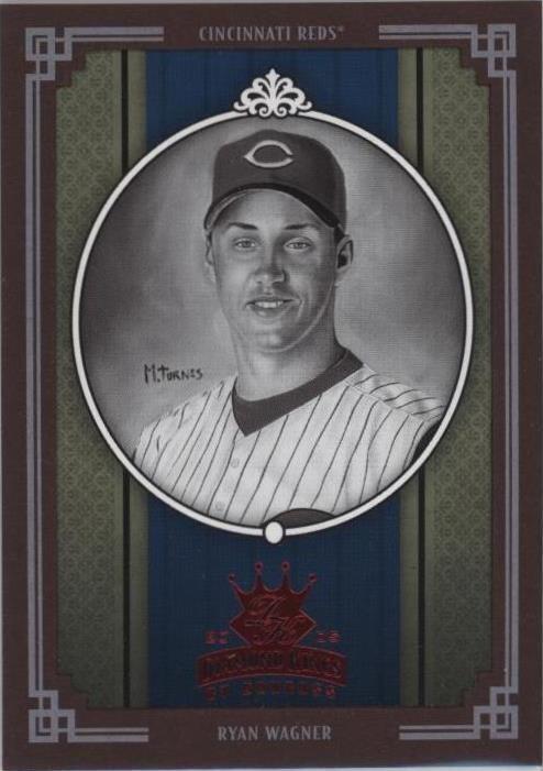 2005 Donruss Diamond Kings - Ryan Wagner #73 Red Framed Black & White ...