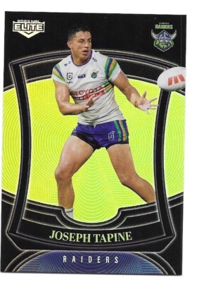 2023 NRL ELITE SILVER SPECIAL PARALLEL RAIDERS JOSEPH TAPINE CARD P 014 ...