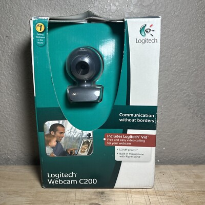 LOGITECH WEBCAM C200 1.3 MP Video Microphone with Rightsound *BRAND NEW ...