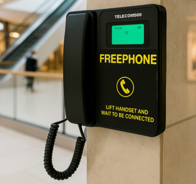 TELECOM500 TAXI FREEPHONE AUTO-DAILER 4G GSM WALL DESK WIRELESS PHONE ...