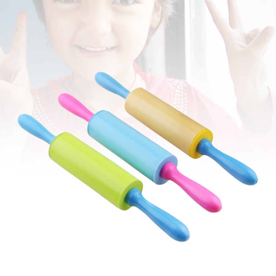 3 Pcs Handmade Clay Rods Plastic Kids Tools ﻿ Rolling Pin for Child ...