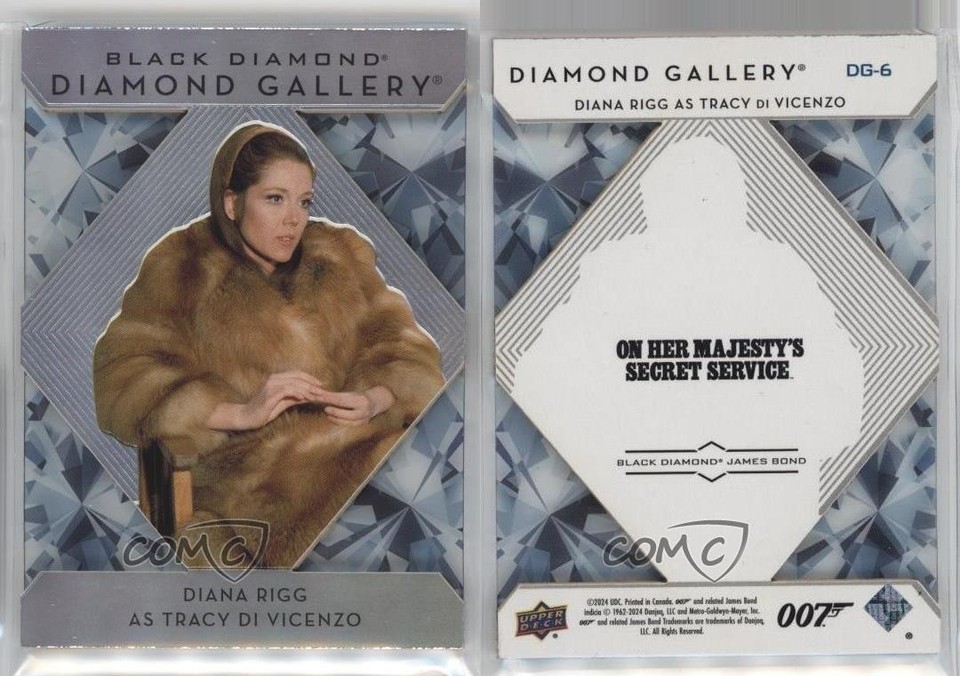 2025 Upper Deck James Bond Black Diamond Gallery Diana Rigg as Tracy # ...